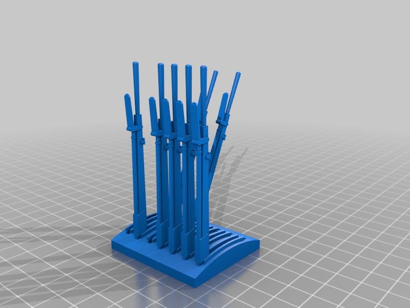 Signal Box Lever Frame (25 Levers) 3D Printer Model Download Free STL ...