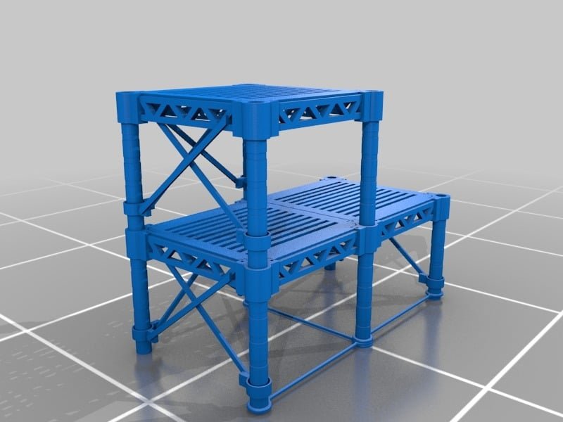 Expandable Shelving 3D Printer Model Download Free STL File - 3axis.co