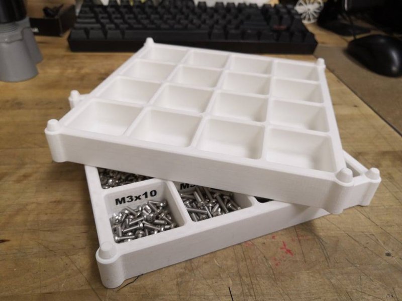 Stackable Parts Trays 3D Printer Model Download Free STL File - 3axis.co