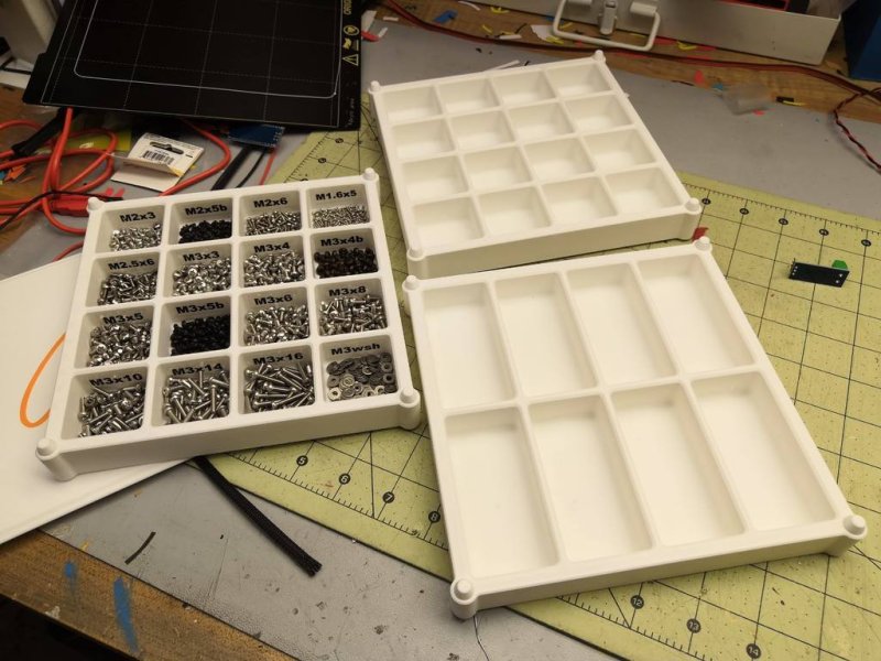 Stackable Parts Trays 3D Printer Model Download Free STL File - 3axis.co