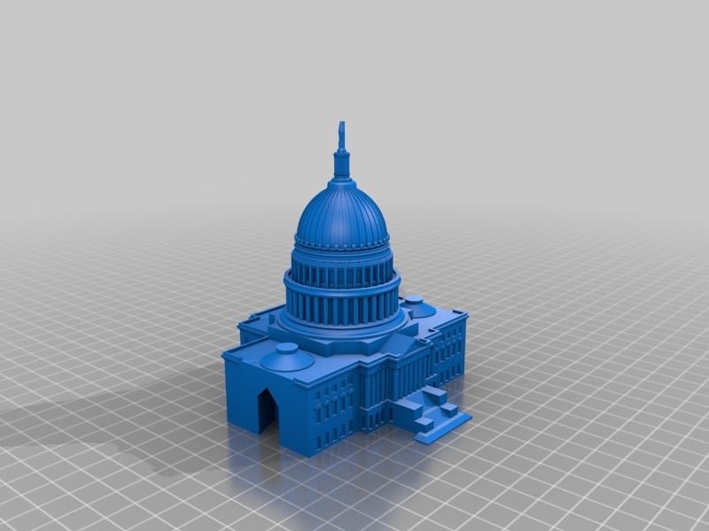 The Capitol – Legislative 3D Printer Model Download Free STL File ...
