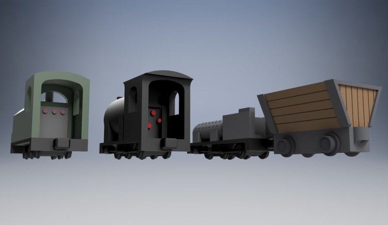 HO Scale – Fireless Industrial Locomotives 3D Printer Model Download ...