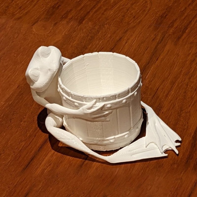 Frog Holding A Plant Pot 3D Printer Model Download Free STL File - 3axis.co