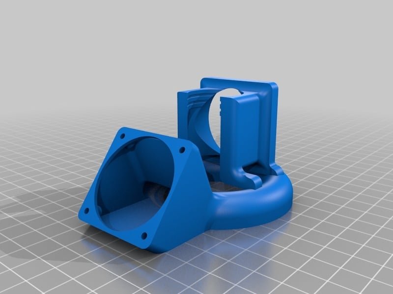 E3D V5 Fan Duct Holder For 40x40mm Fans 3D Printer Model Download Free ...