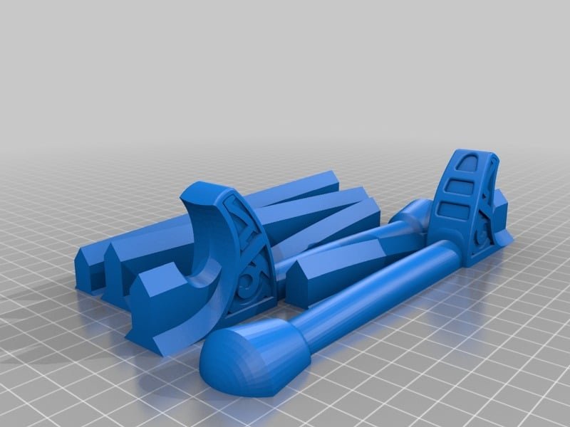 Skyrim Steel Dagger 3D Printer Model Download Free STL File - 3axis.co