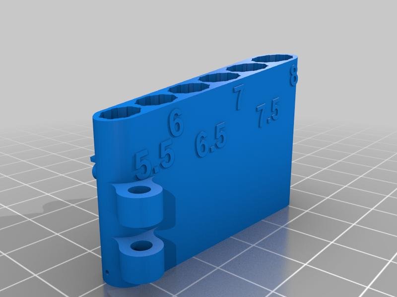 Foldable Drill Organizer 3D Printer Model Download Free STL File - 3axis.co
