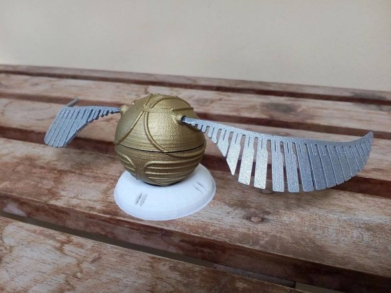 Golden Snitch Ring Box 3D Printer Model Download Free STL File - 3axis.co