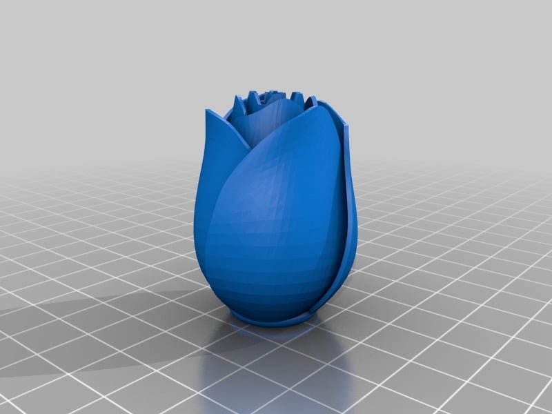 Rose Flower 3D Printer Model Download Free STL File - 3axis.co