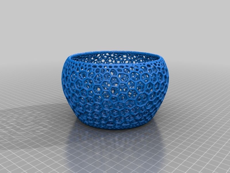 Bowl-shaped Mesh Basket 3D Printer Model Download Free STL File - 3axis.co