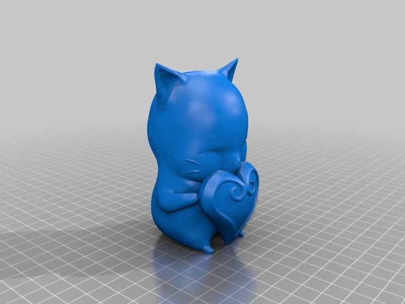 Valentine’s Moogle 3D Printer Model Download Free STL File - 3axis.co
