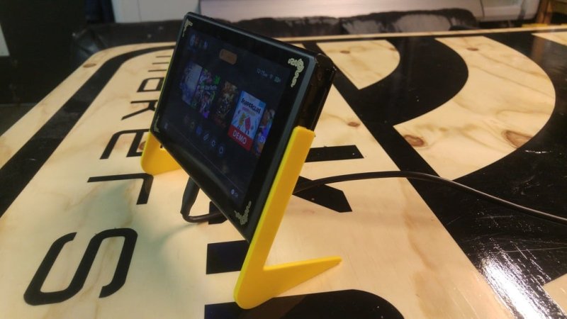 Nintendo Switch Stand For Rails 3D Printer Model Download Free STL File ...
