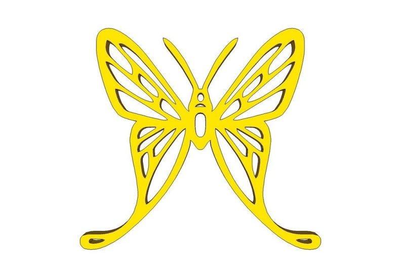 Butterfly # 63 3D Printer Model Download Free STL File - 3axis.co