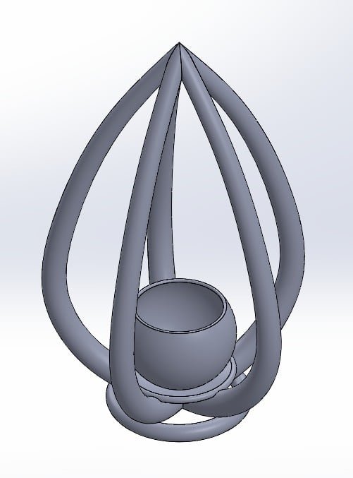 Drop Hanging Planter 3D Printer Model Download Free STL File - 3axis.co
