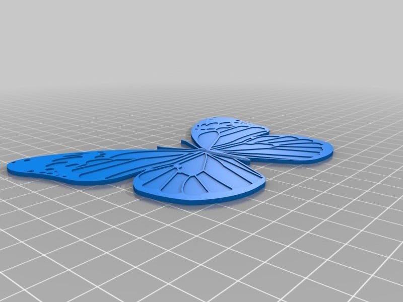 Butterfly (merged) 3D Printer Model Download Free STL File - 3axis.co