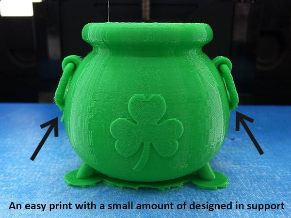 Irish Pot Of Gold 3D Printer Model Download Free STL File - 3axis.co
