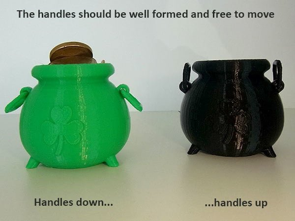 Irish Pot Of Gold 3D Printer Model Download Free STL File - 3axis.co