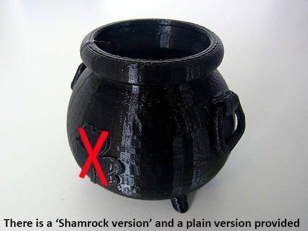 Irish Pot Of Gold 3D Printer Model Download Free STL File - 3axis.co