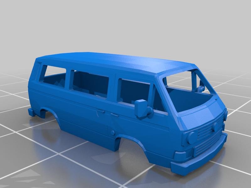 VW T3 Vanagon Van (1:160 N Scale) 3D Printer Model Download Free STL ...