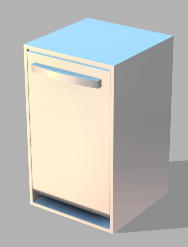 Dishwasher For Doll House 3D Printer Model Download Free STL File ...