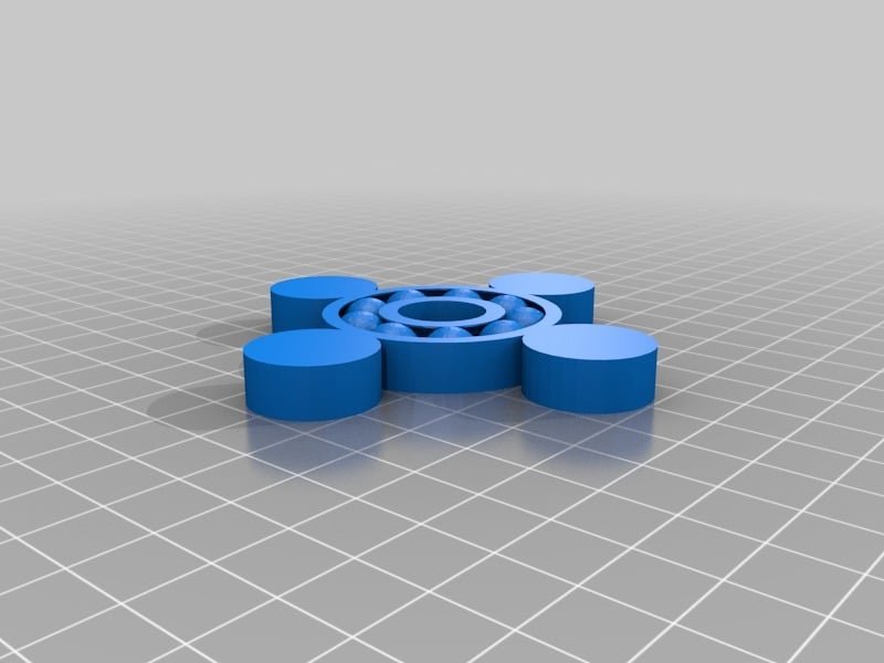 Print In Place Fidget Spinner 3D Printer Model Download Free STL File ...