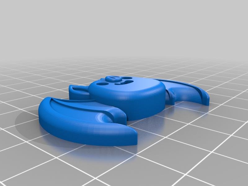 Halloween Bat Keychain 3D Printer Model Download Free STL File - 3axis.co