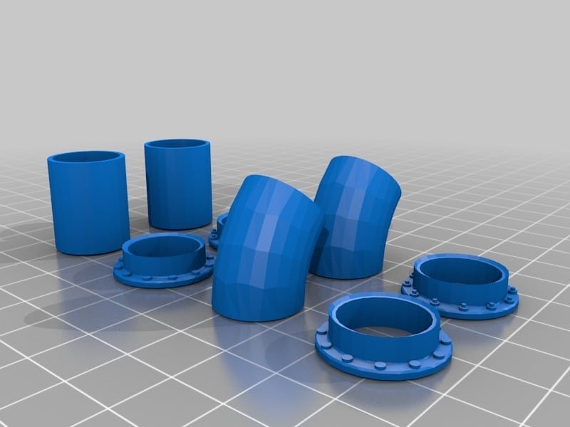 OO/HO Culvert Drain (Pipe, Inlet And Outlet) 3D Printer Model Download ...