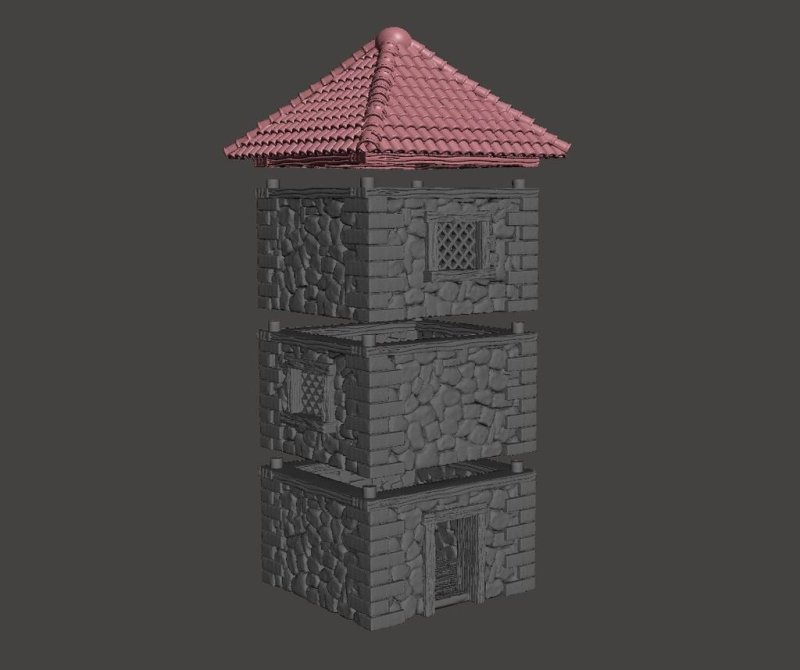 28mm Scale Medieval Tudor Style Wargaming House / Building 3D Printer ...