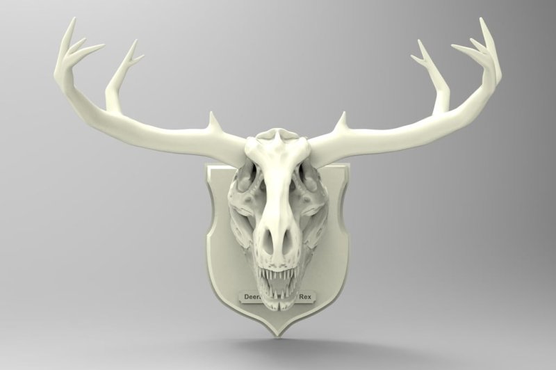 D-Rex (Deerannosaurus Rex) 3D Printer Model Download Free STL File ...