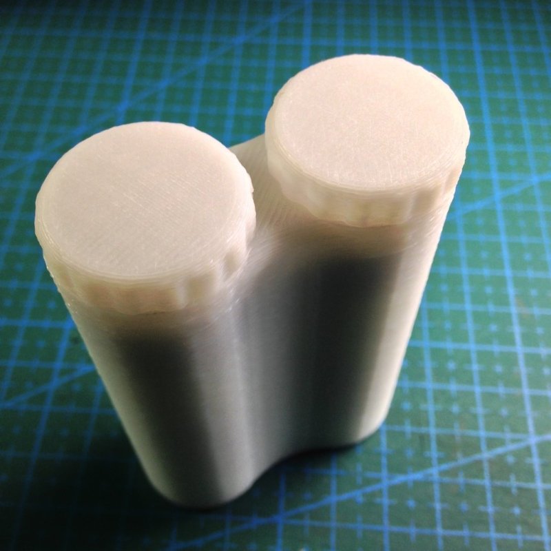 Dual 18650 Batteries Container 3D Printer Model Download Free STL File ...