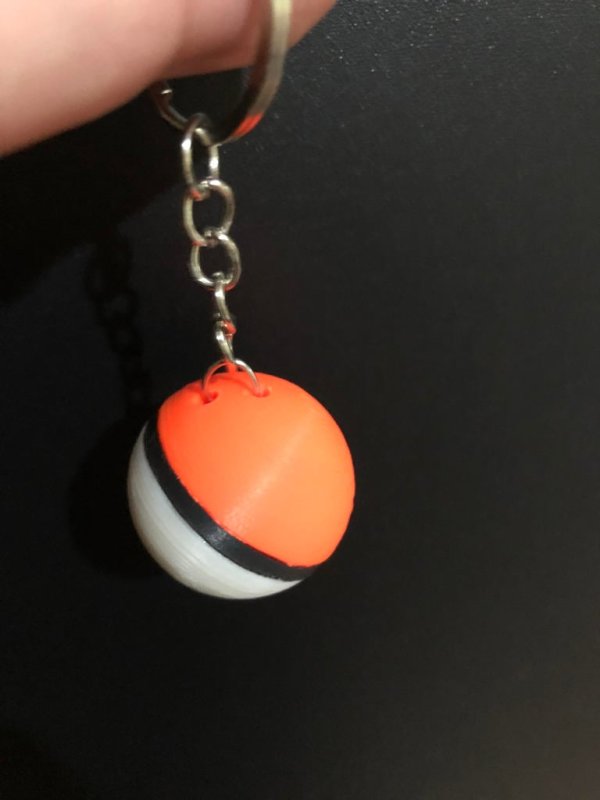 Pokeball Keychain Multicolor 3D Printer Model Download Free STL File ...