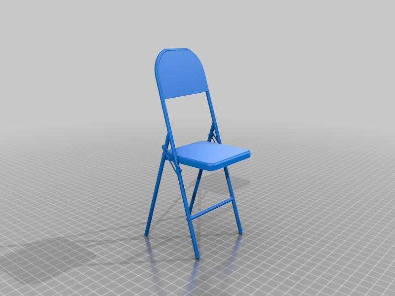 Folding Chair 3D Printer Model Download Free STL File - 3axis.co