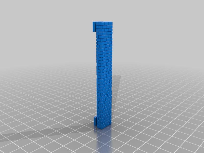 Brick Walls For Table Top. 3D Printer Model Download Free STL File ...