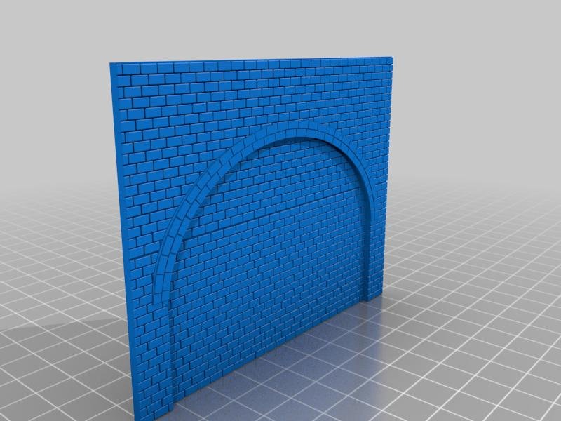 Brick Walls For Table Top. 3D Printer Model Download Free STL File ...