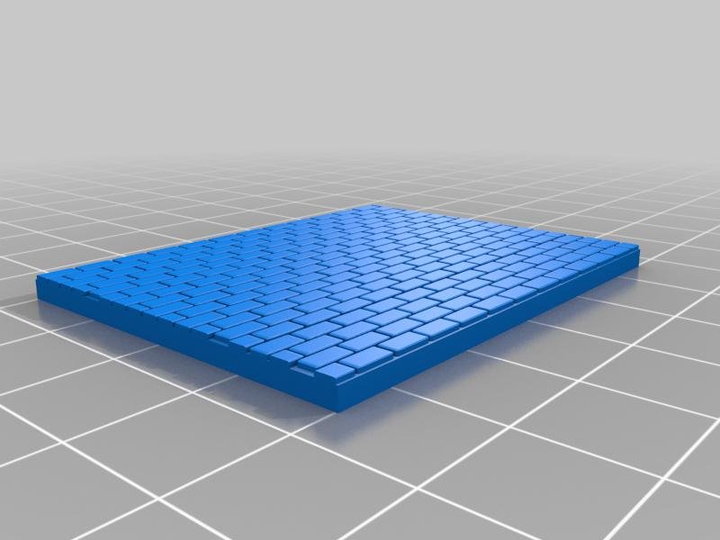 Brick Walls For Table Top. 3D Printer Model Download Free STL File ...