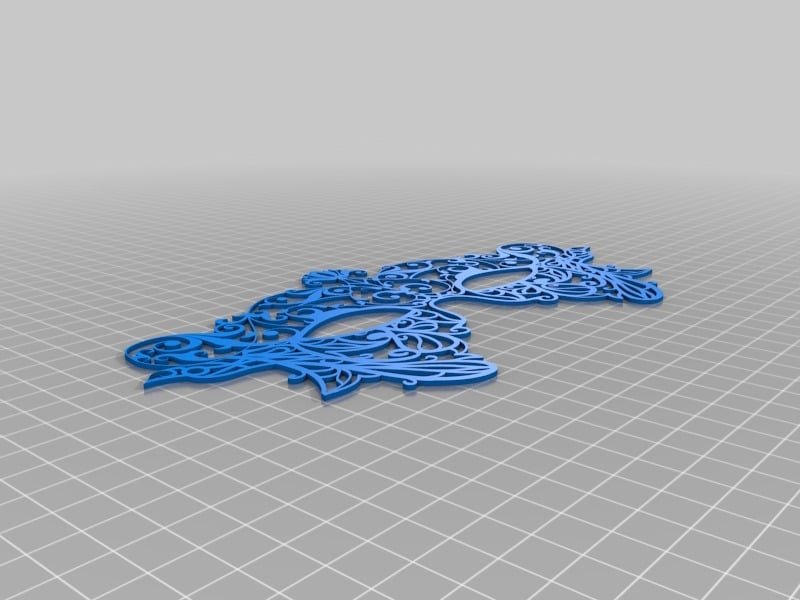 Lace Pattern Mask 3D Printer Model Download Free STL File - 3axis.co