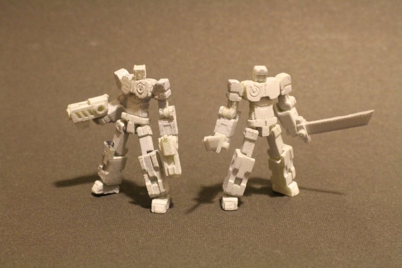 Mini Action Figure 40mm 3D Printer Model Download Free STL File - 3axis.co