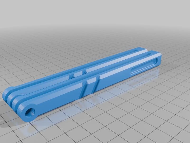 Balisong Trainer With Smaller Improved Pins 3D Printer Model Download ...