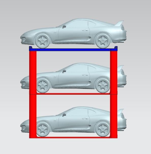 1/18 Car Model Stackable Rack 3D Printer Model Download Free STL File ...
