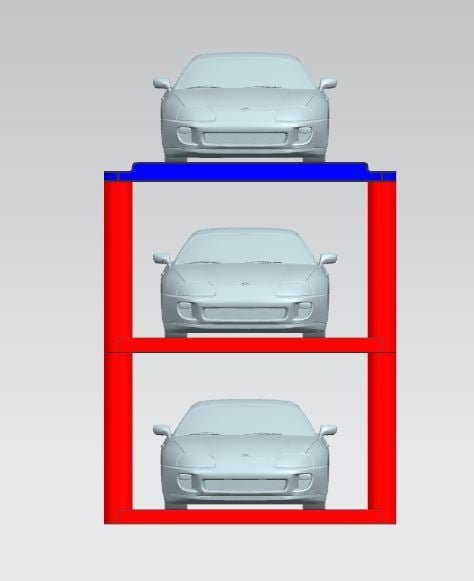 1/18 Car Model Stackable Rack 3D Printer Model Download Free STL File ...