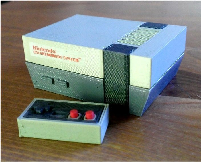 Mini Ninteno Entertainment System (NES) 3D Printer Model Download Free ...