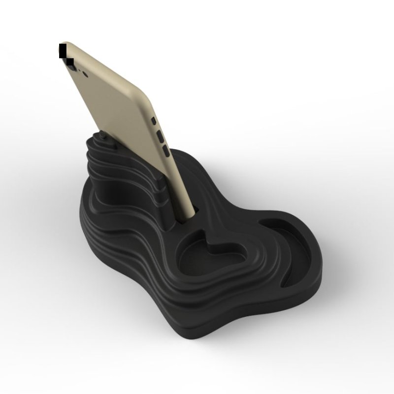 Layered Landscape Phone Stand 3D Printer Model Download Free STL File ...