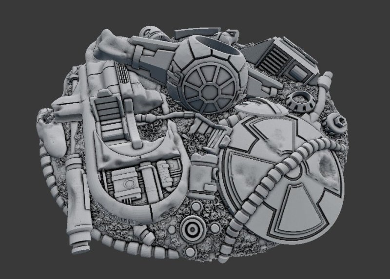 Spaceport Scrap Pile V2 3D Printer Model Download Free STL File - 3axis.co