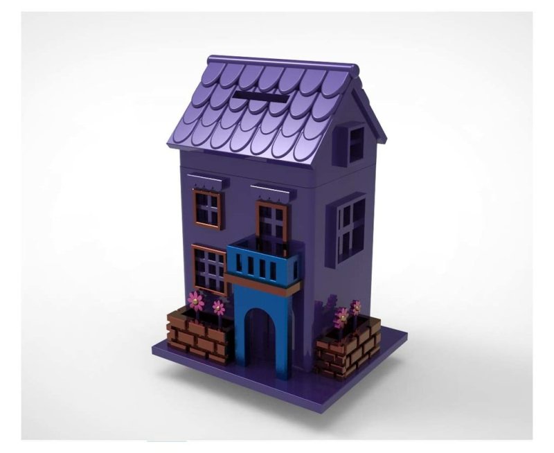 My Cozy Savings Bank 3D Printer Model Download Free STL File - 3axis.co