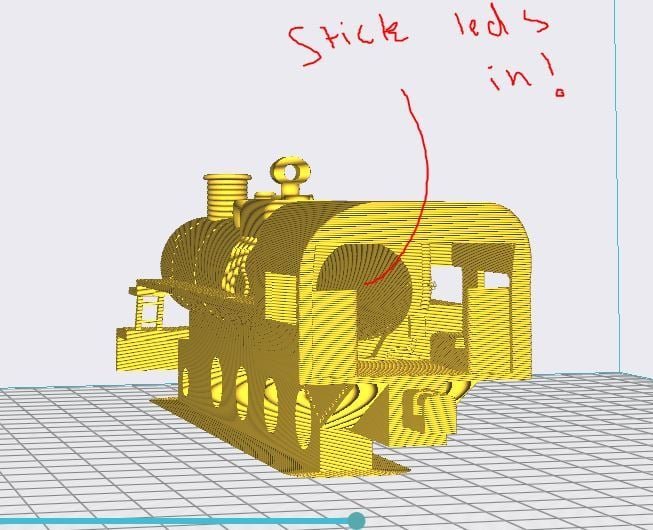 Polar Express Train Ornament With Day Counter 3D Printer Model Download ...