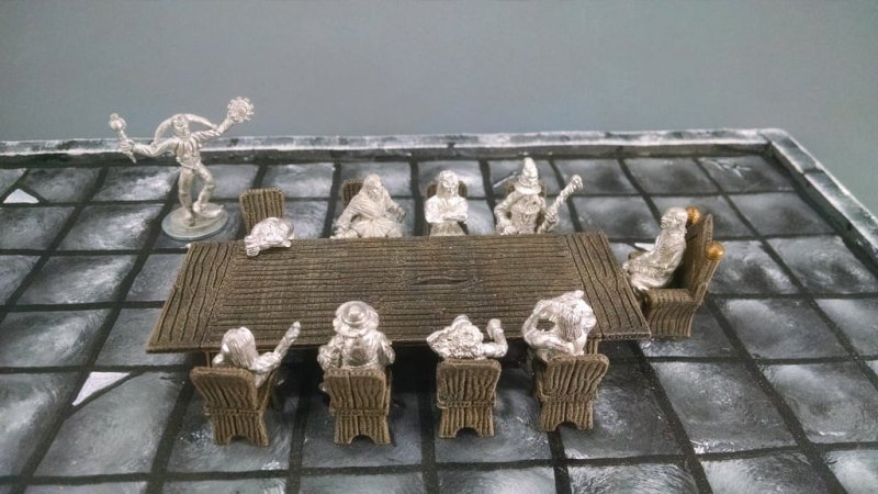 28mm Lord’s Banquet Table And Chairs 3D Printer Model Download Free STL ...