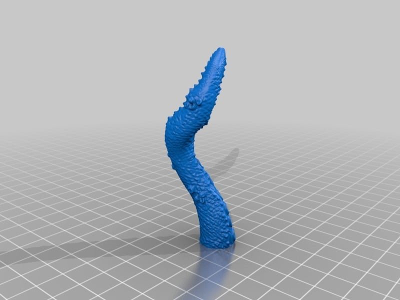 Kraken Tentacle Hollow 3D Printer Model Download Free STL File - 3axis.co