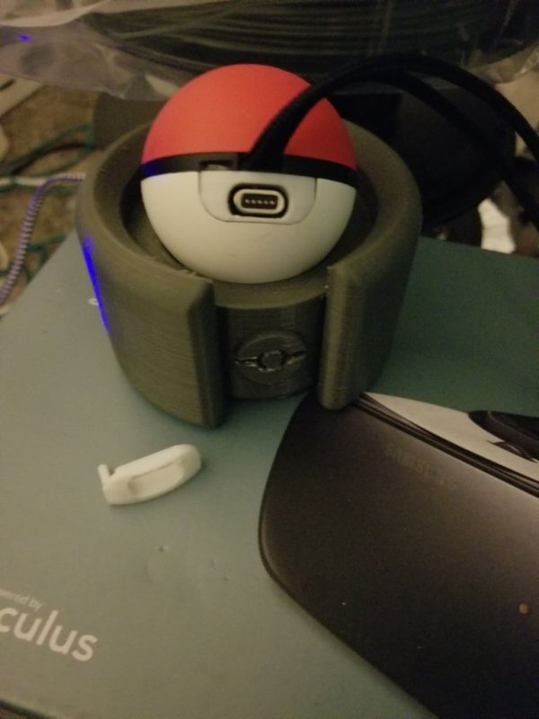 Pokeball Plus Mag Charger Dock 3D Printer Model Download Free STL File ...