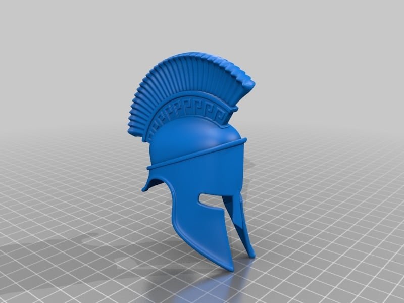 Spartan Helmet 3D Printer Model Download Free STL File - 3axis.co