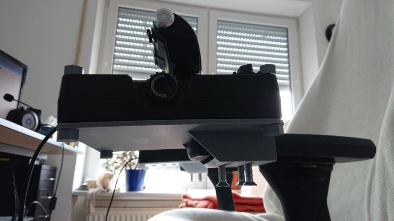 X56 HOTAS / VKB Gladiator HOSAS Noblechair Armrest Mount 3D Printer ...
