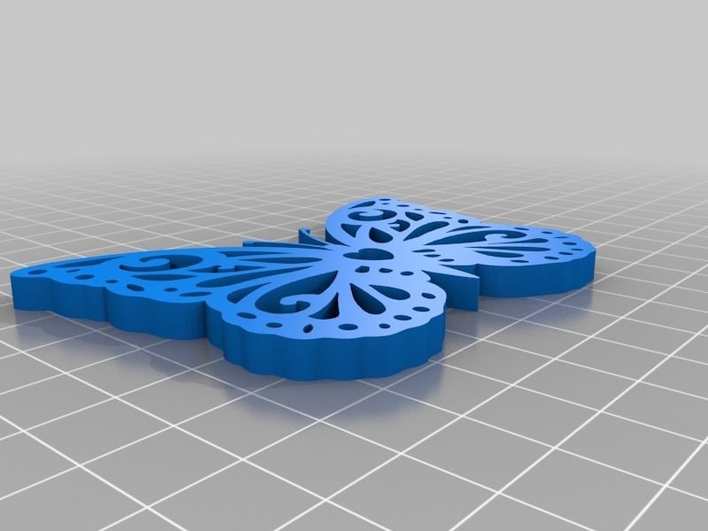 Butterfly Design 3D Printer Model Download Free STL File - 3axis.co